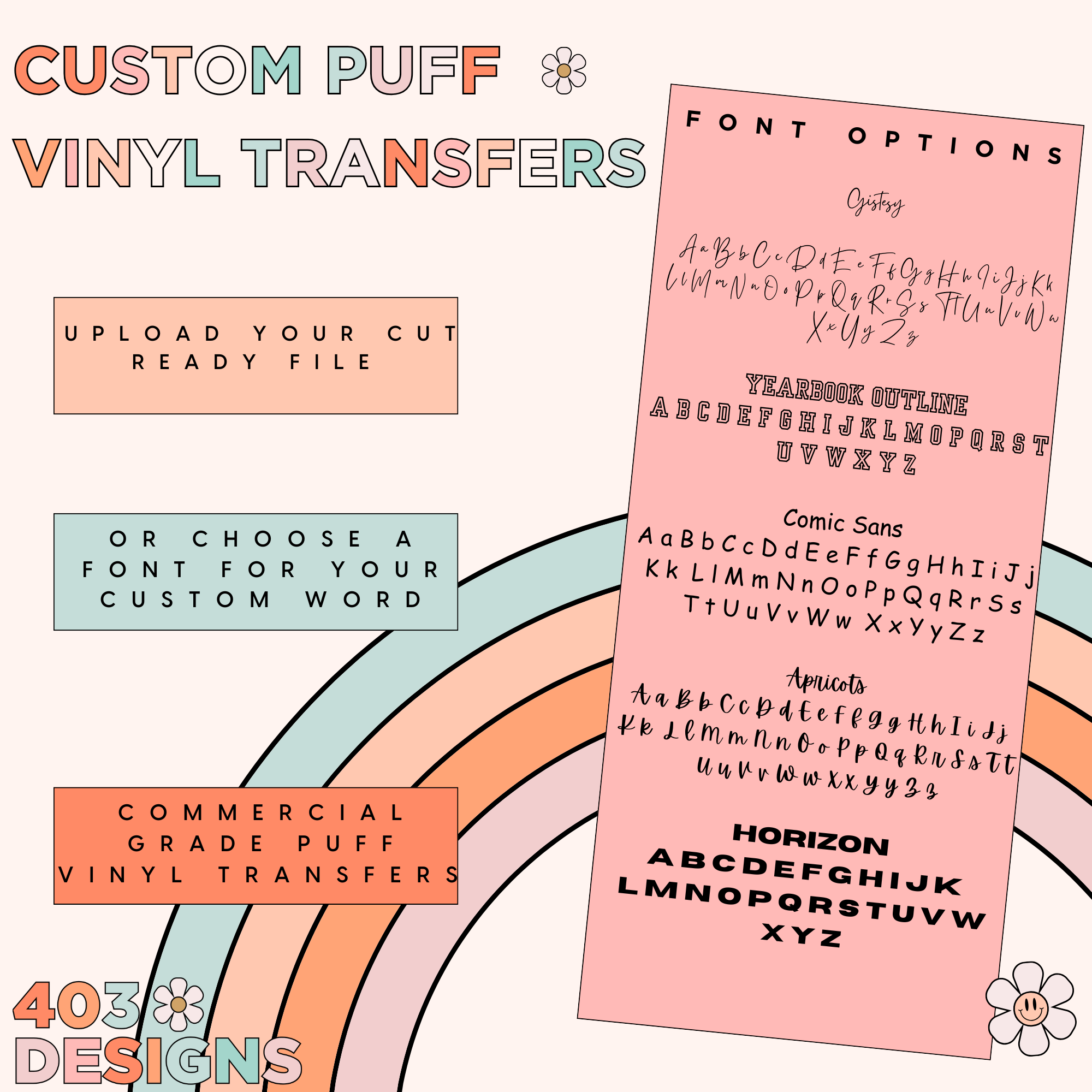 Custom Puff Vinyl Transfer – 403Designs