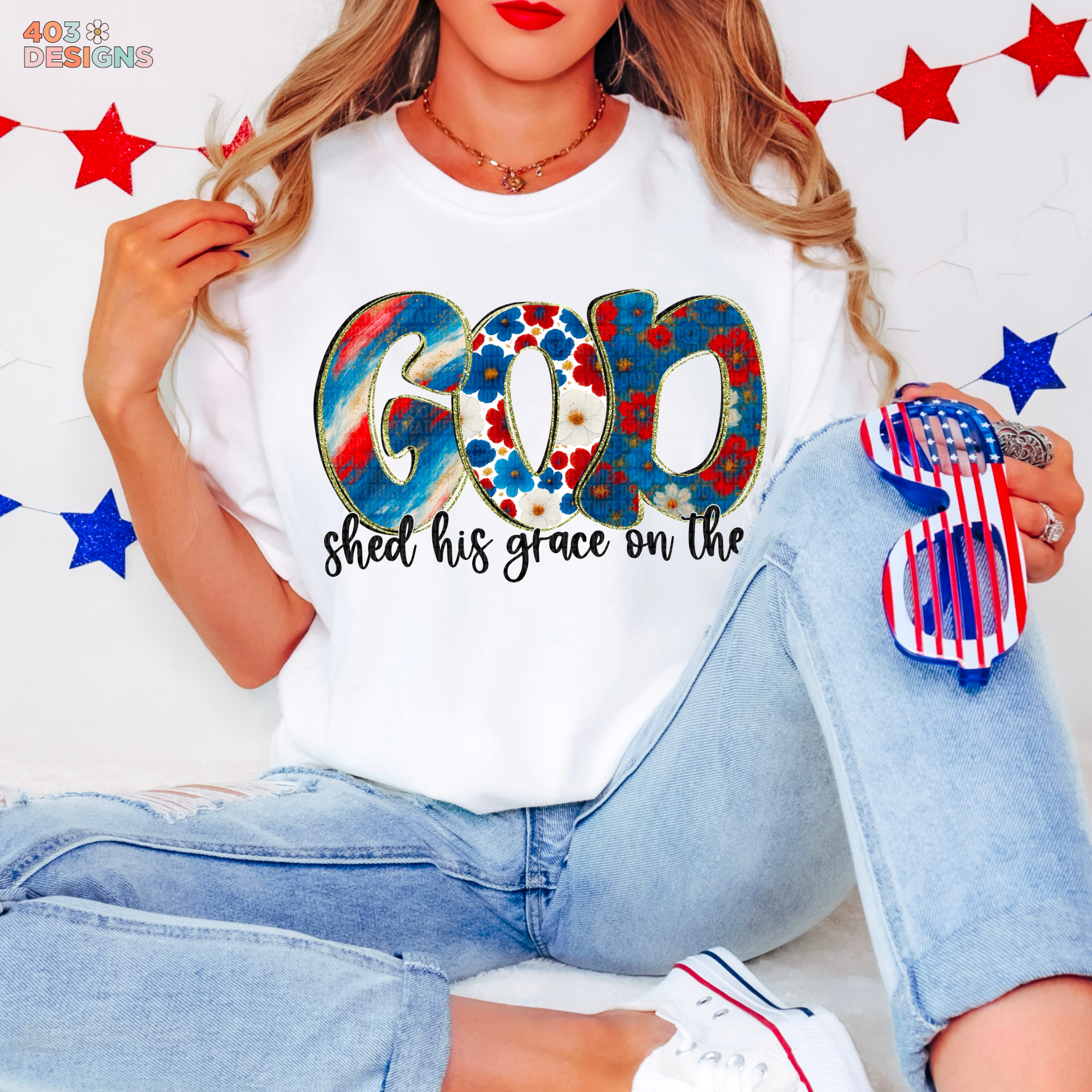 God Shed His Grace DTF Transfer – 403Designs