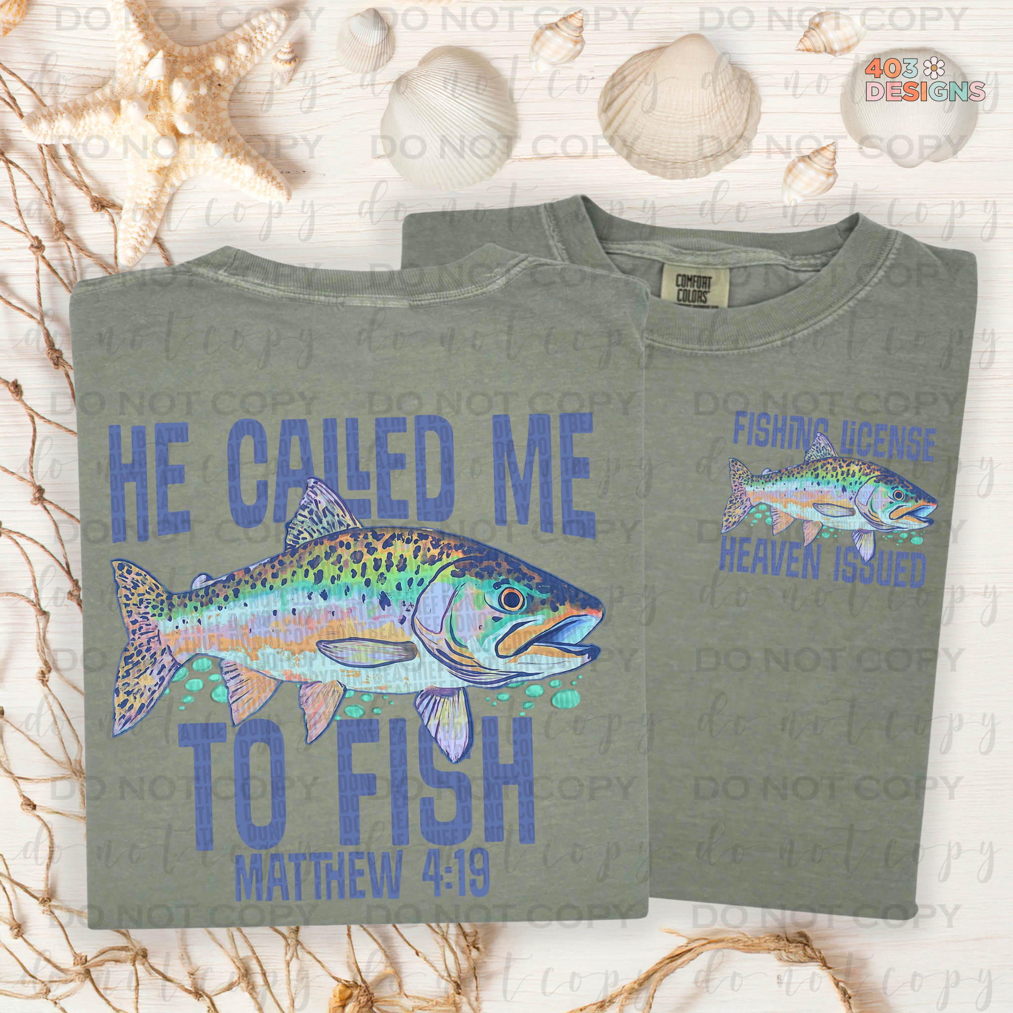 Called To Fish Set DTF Transfer – 403Designs