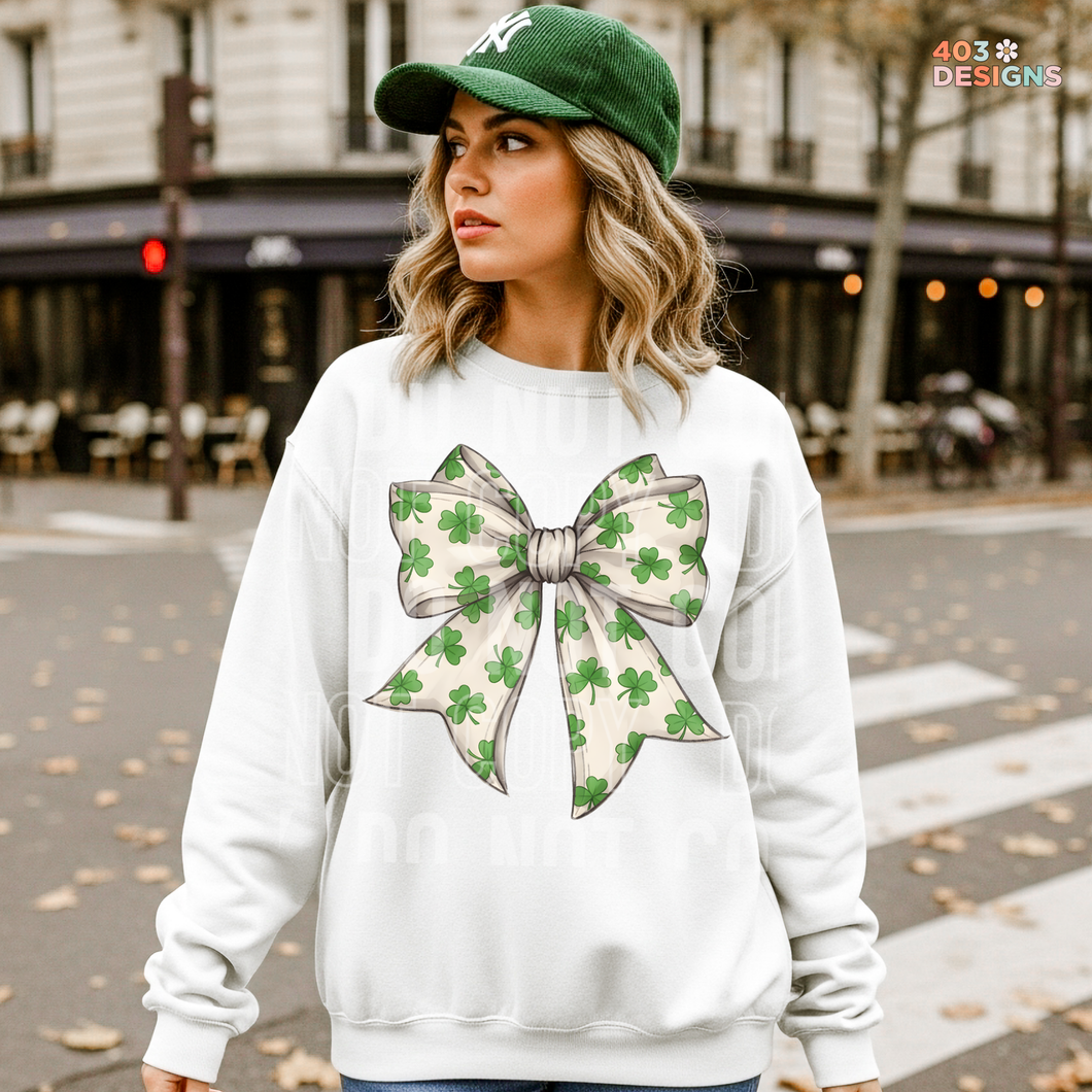 Clover Coquette Bow DTF Transfer – 403Designs