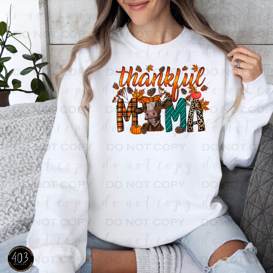 Thankful Mama Farm Animals DTF Transfer – 403Designs
