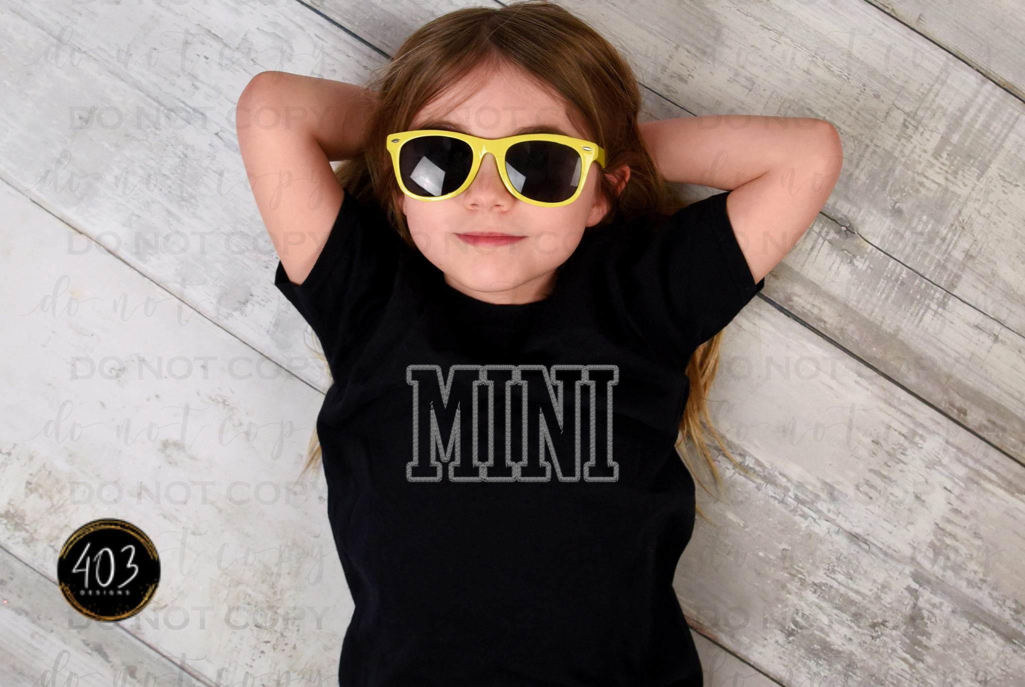 Mini Outline Faux Embroidery DTF Transfer – 403Designs