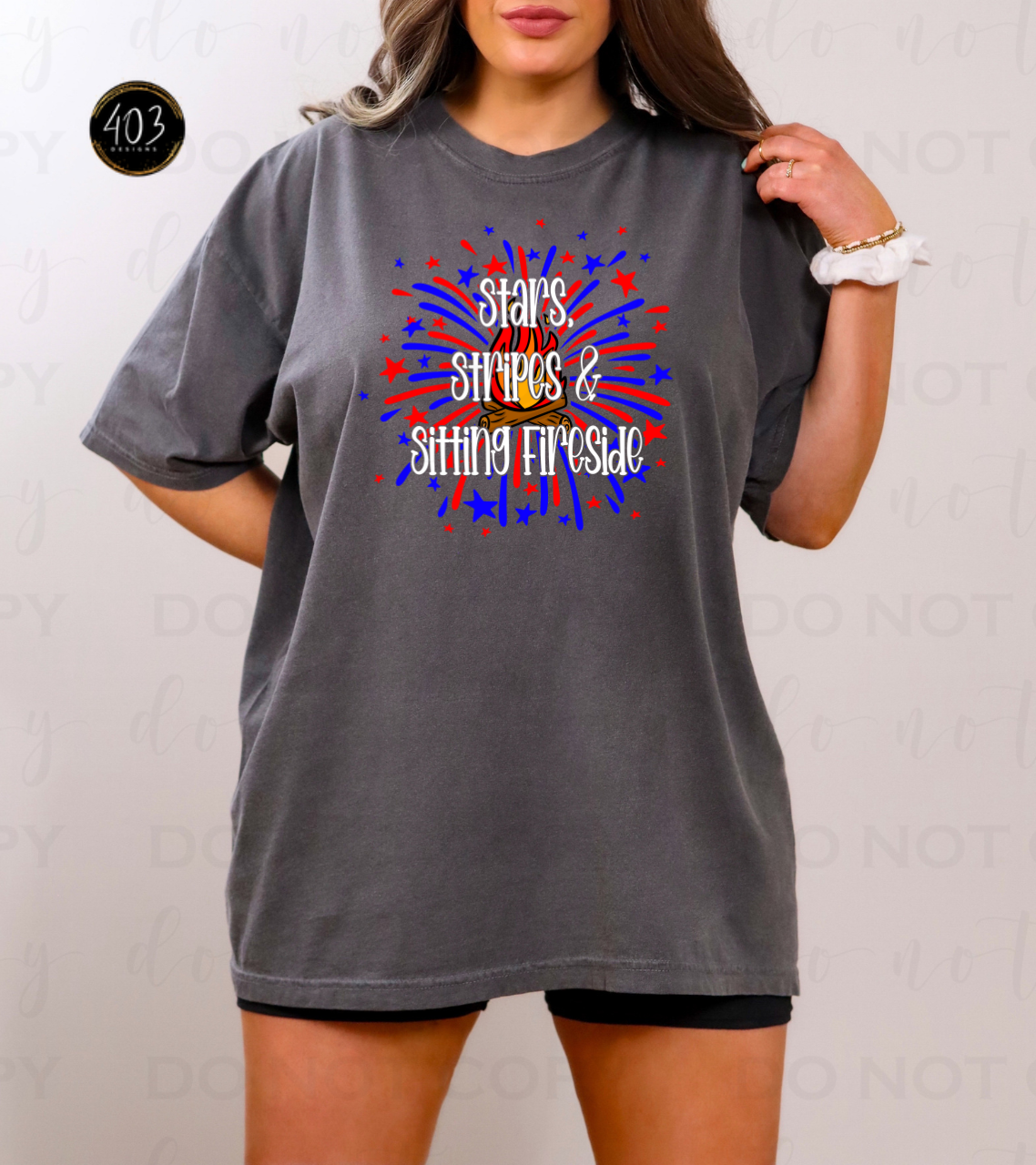 Sitting Fireside DTF Transfer – 403Designs