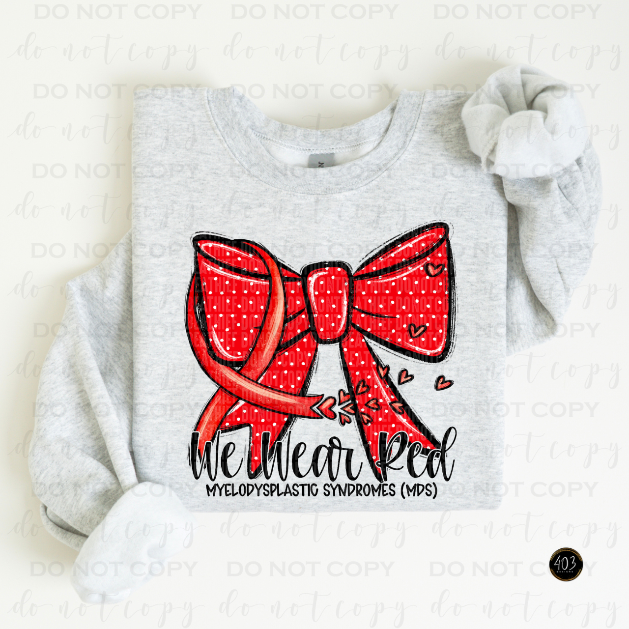 We Wear Red DTF Transfer – 403Designs